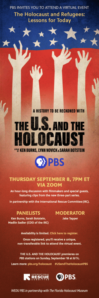 WEDU "The U.S. and the Holocaust: The Holocaust and Refugees: Lessons ...